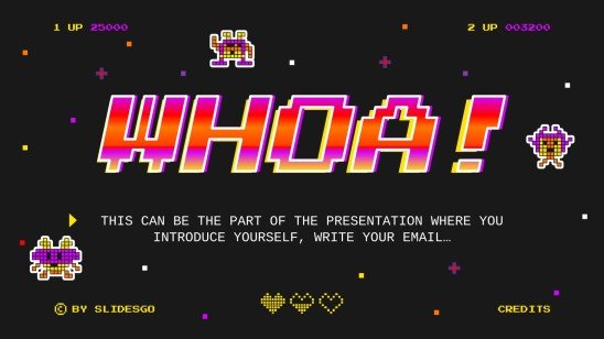 Basic Template: Retro Arcade Theme for Marketing