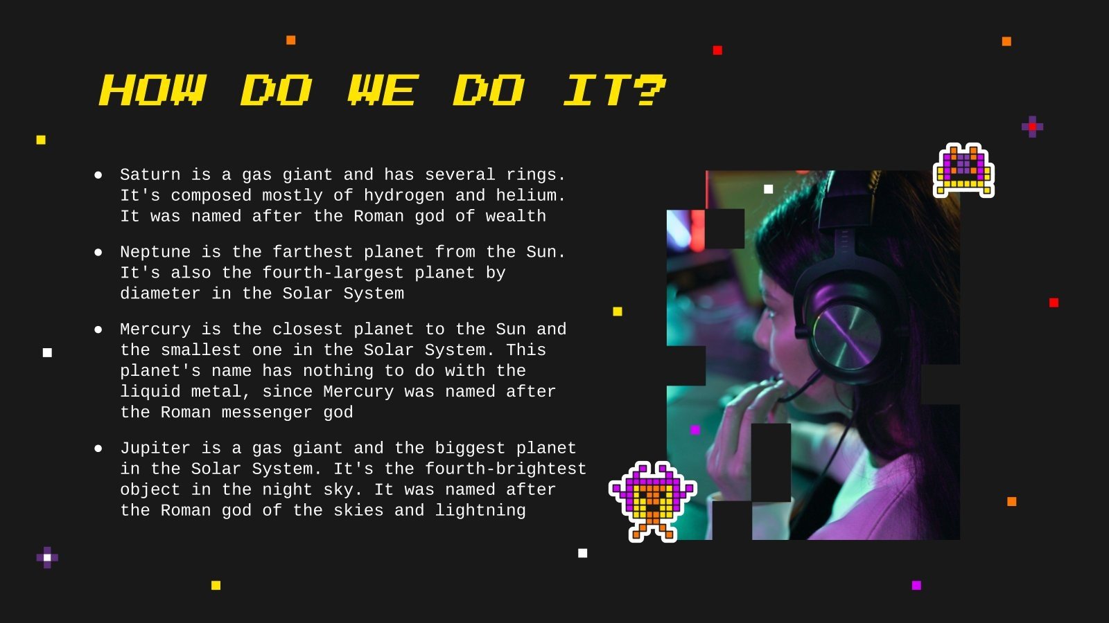 Basic Template: Retro Arcade Theme for Marketing