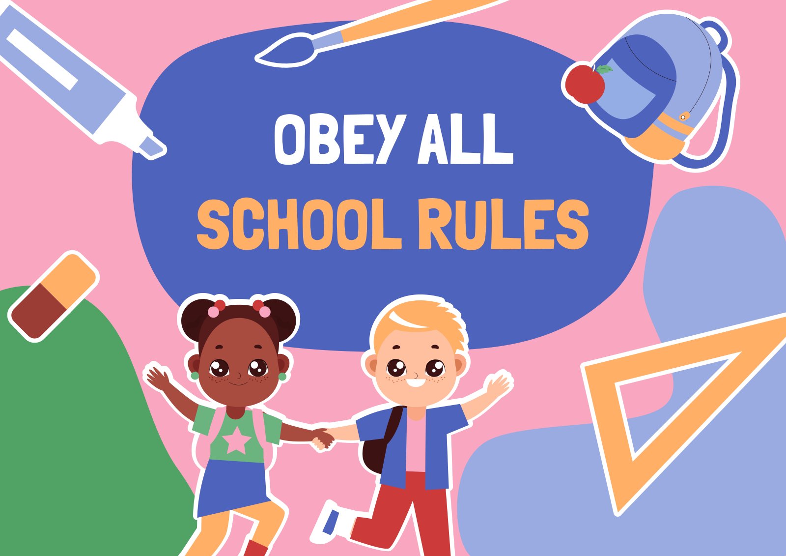 Classroom Rules For Elementary Google Slides PPT