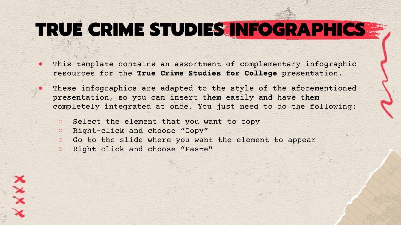 True Crime Studies for College Infographics | Google Slides