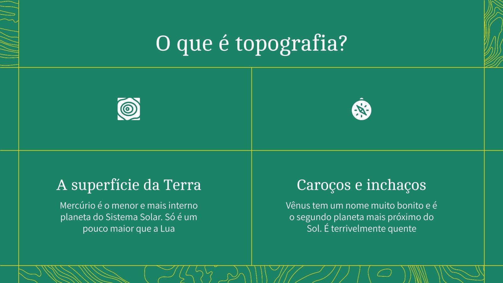 Linear Style Topography University Practical Lesson