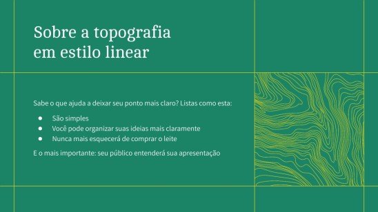 Linear Style Topography University Practical Lesson