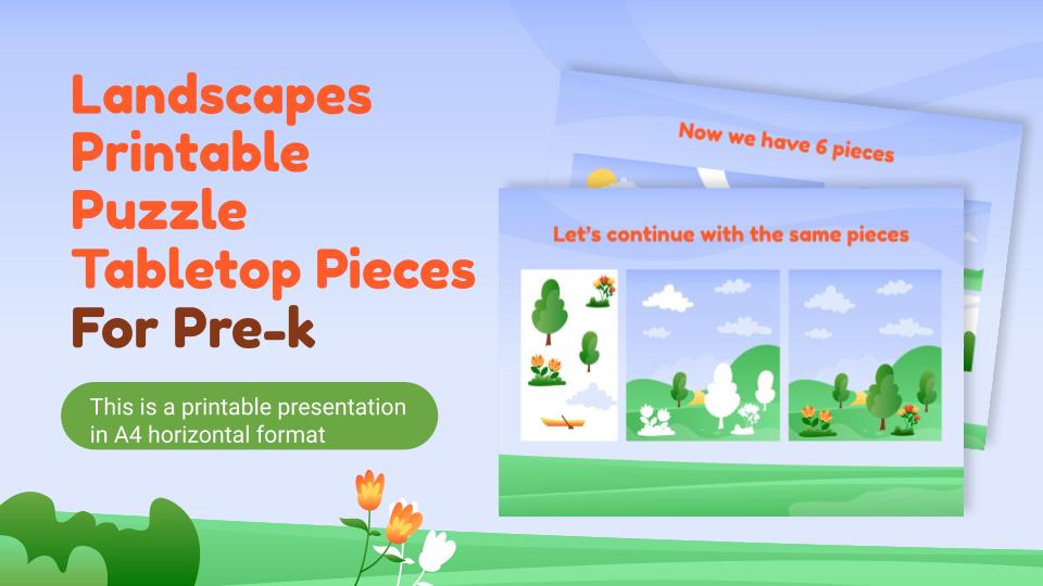 House on the Hill Easy Pre-K Puzzles | Google Slides