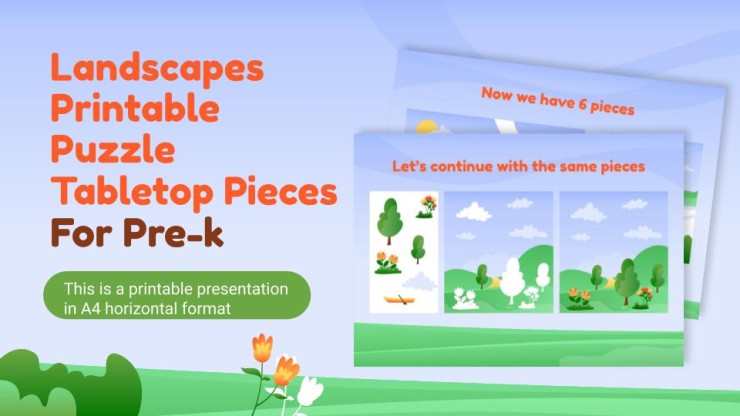 Free Puzzle-styled templates for Google Slides & PowerPoint