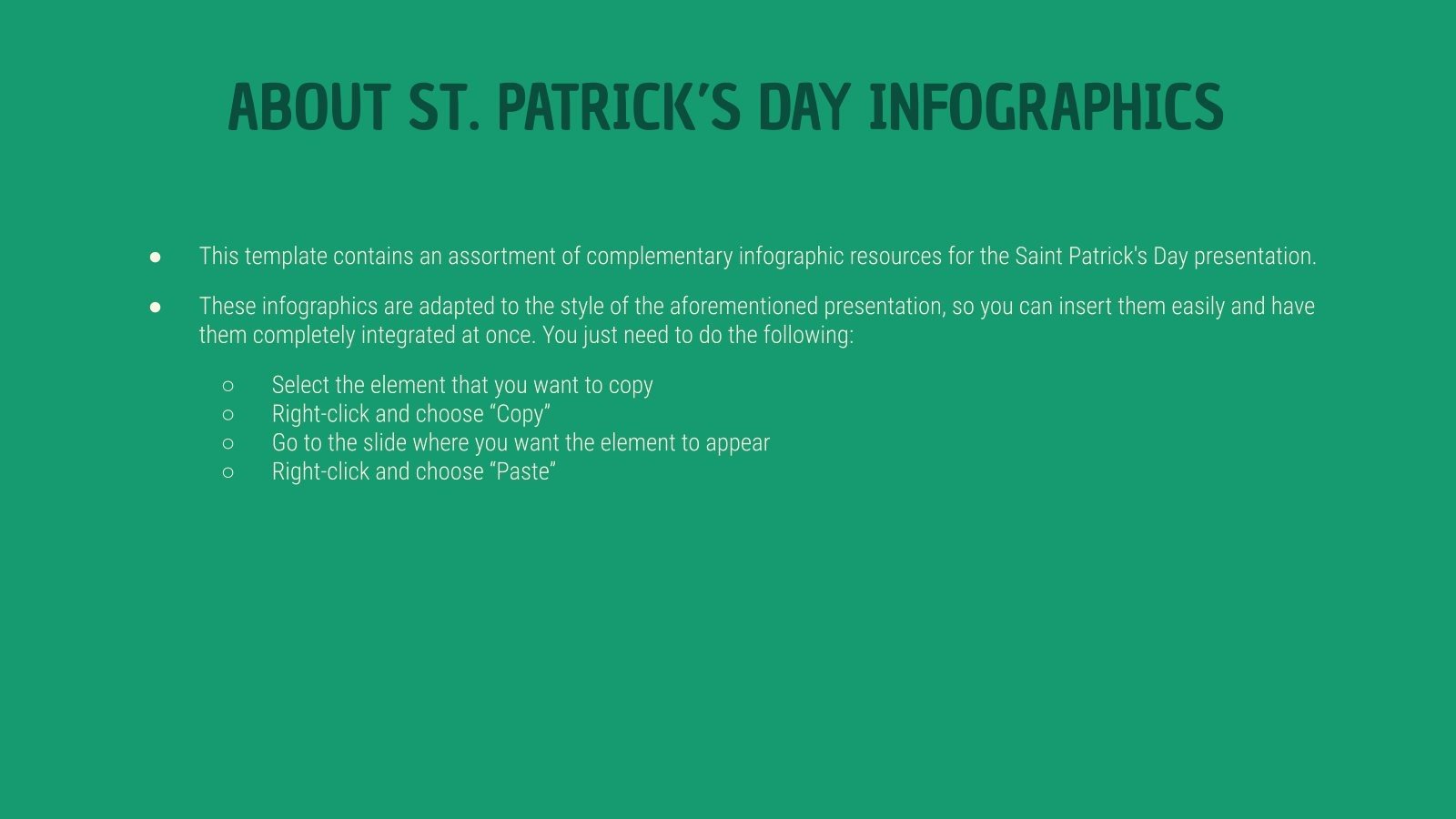 Saint Patrick's Day Infographics | Google Slides & PowerPoint
