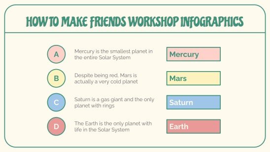How to Make Friends Workshop Infographics | Google Slides