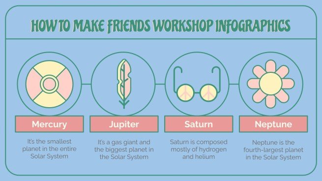 How to Make Friends Workshop Infographics | Google Slides