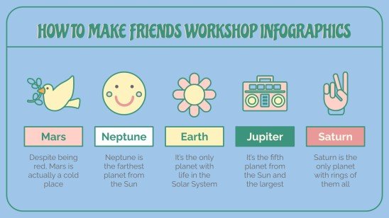 How to Make Friends Workshop Infographics | Google Slides