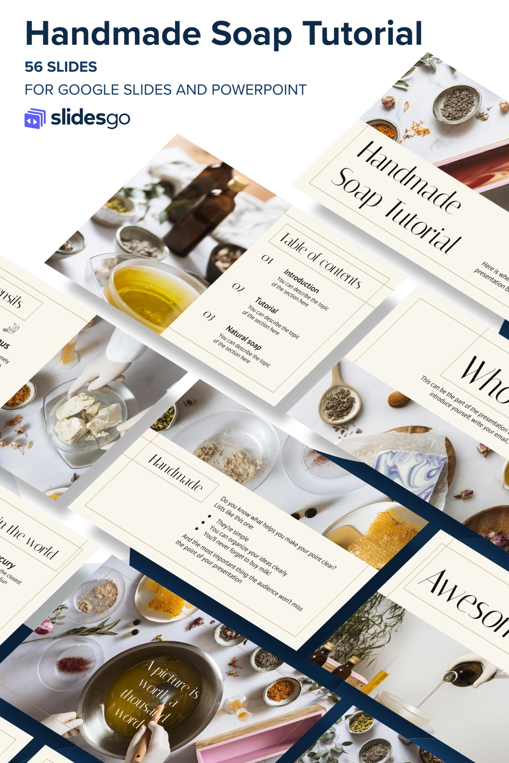 Handmade Soap Tutorial | Google Slides & PowerPoint