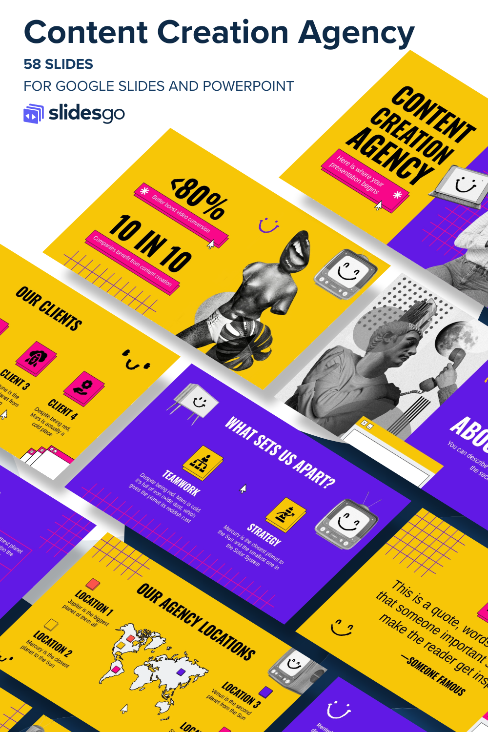 Content Creation Agency Google Slides PowerPoint