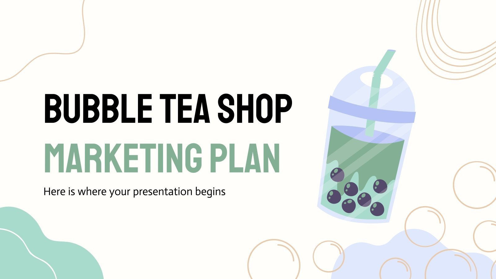Bubble Tea Shop Marketing Plan | Google Slides & PowerPoint