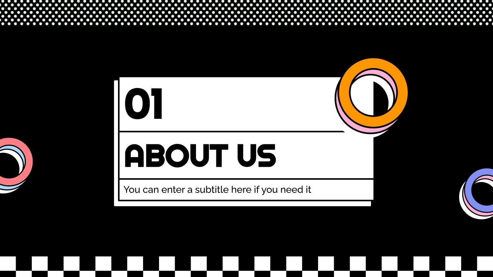 Retro Checker Style MK Campaign | Google Slides & PPT