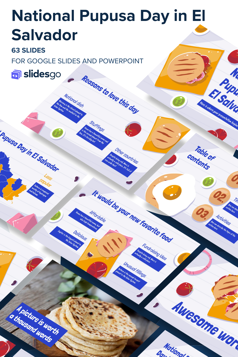 National Pupusa Day in El Salvador | Google Slides & PPT