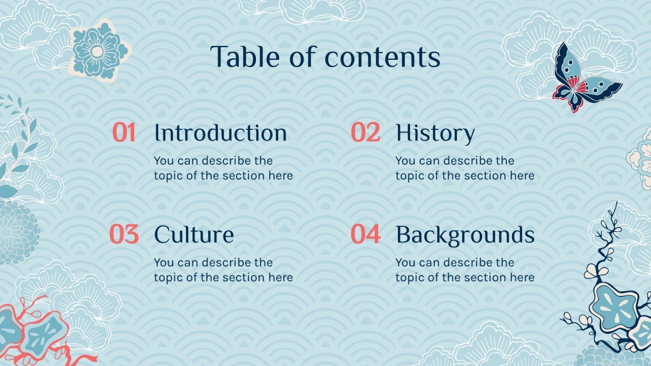 Classic Antique Oriental Backgrounds | Google Slides & PPT