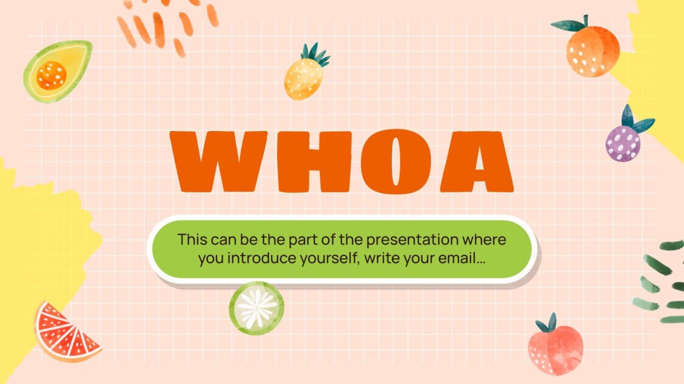 Health Subject for Pre-K: Healthy food | Google Slides & PPT