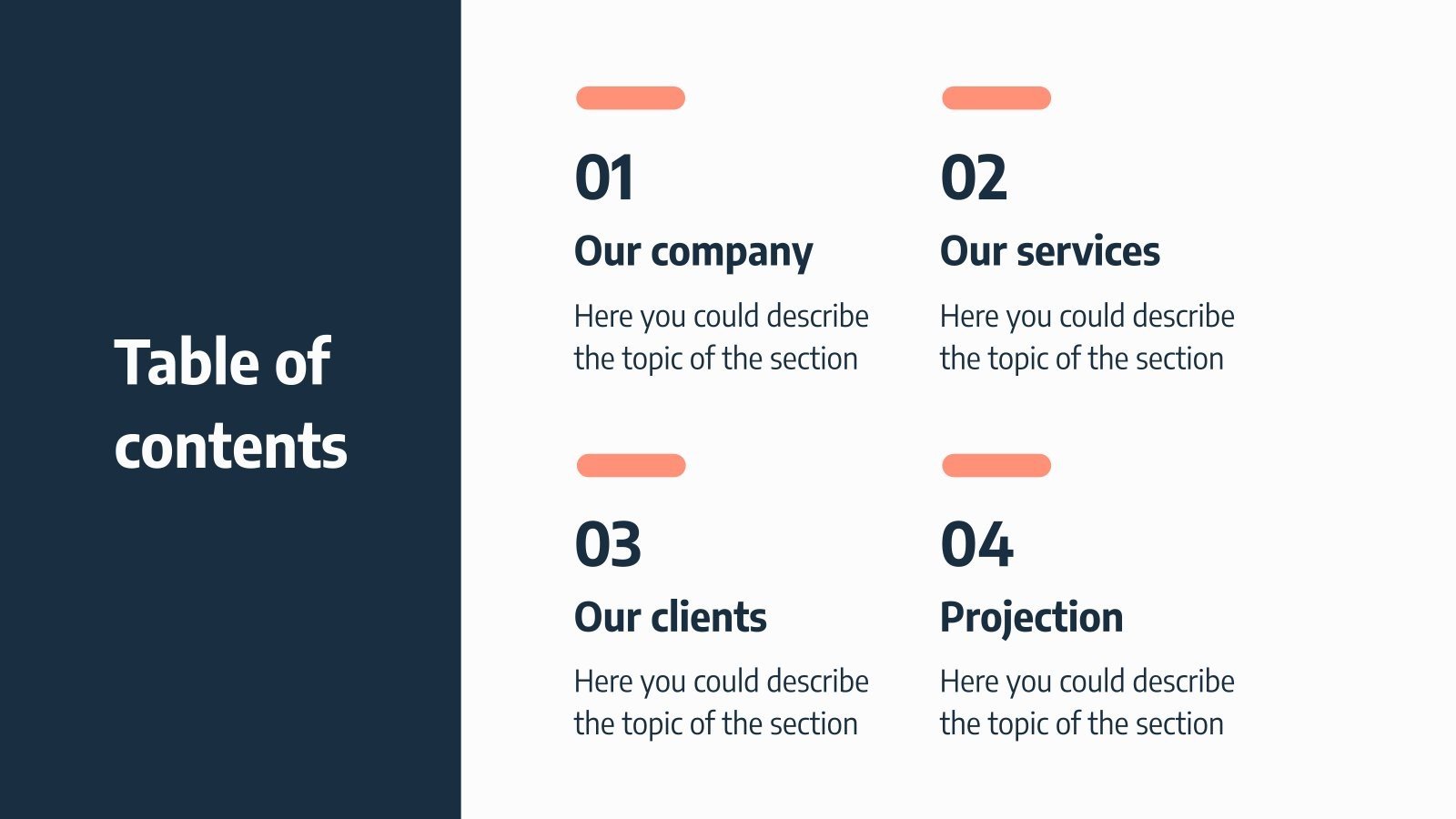 Modern Annual Report Google Slides & PowerPoint template