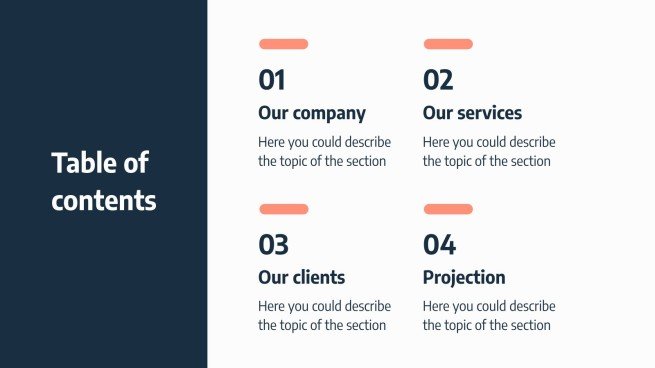 Modern Annual Report Google Slides & PowerPoint template