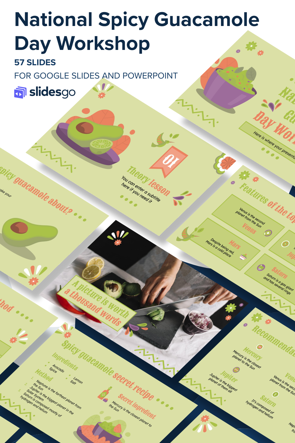 National Spicy Guacamole Day Workshop | Google Slides & PPT