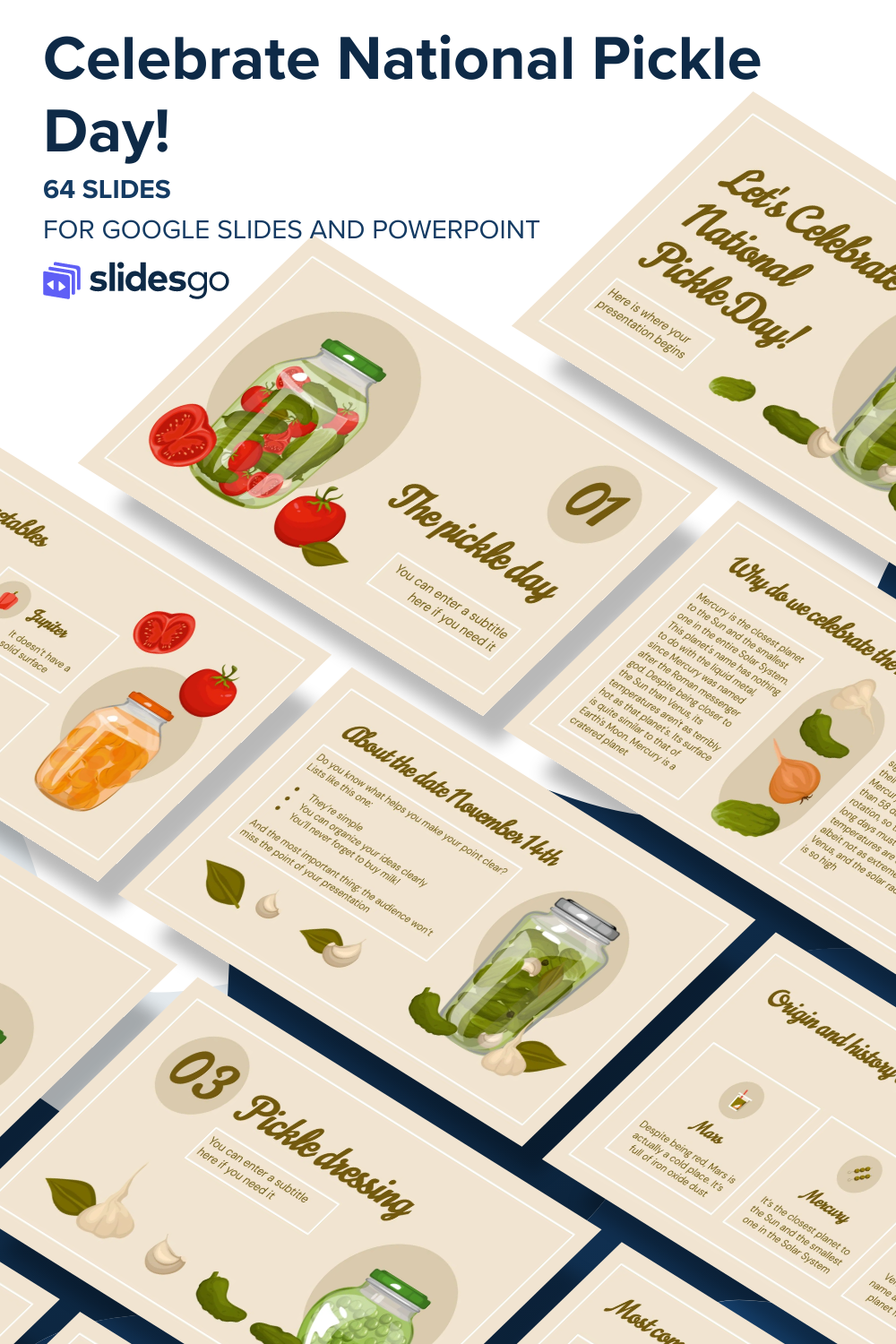 Let's Celebrate National Pickle Day! | Google Slides & PPT