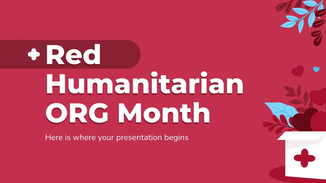Red Humanitarian ORG Month Google Slides & PowerPoint