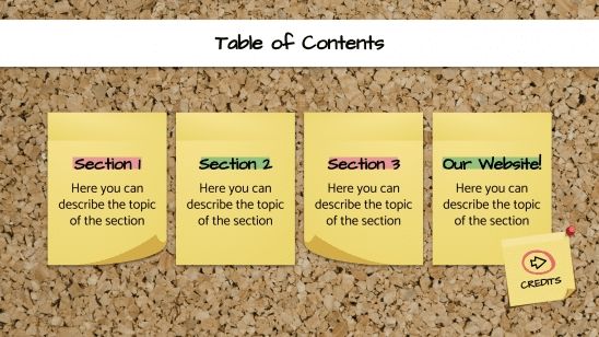 Interactive Bulletin Board Google Slides and PowerPoint template