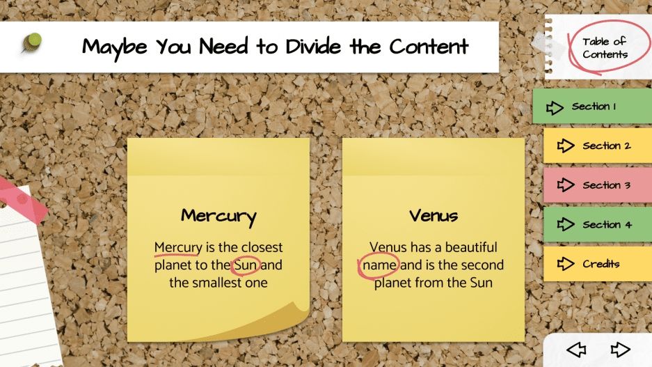 Interactive Bulletin Board Google Slides and PowerPoint template