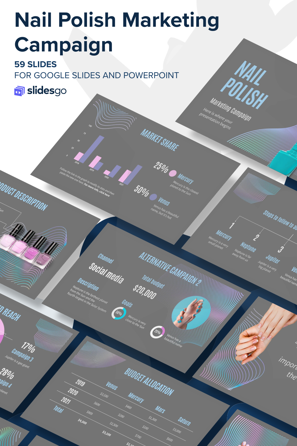 Nail Polish Marketing Campaign | Google Slides & PowerPoint