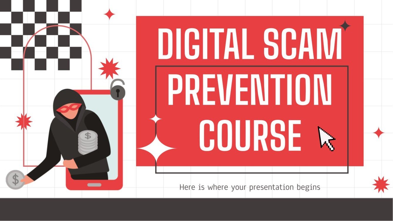 Digital Scam Prevention Course | Google Slides & PowerPoint