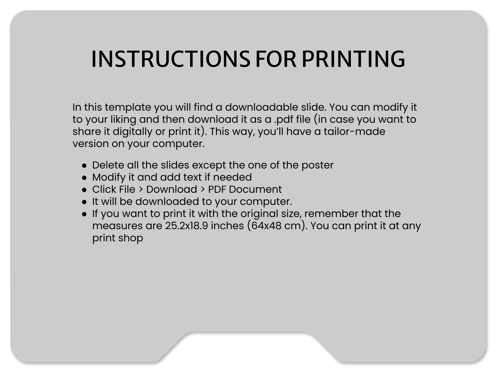 Simple Layers Style Research Poster | Google Slides & PPT