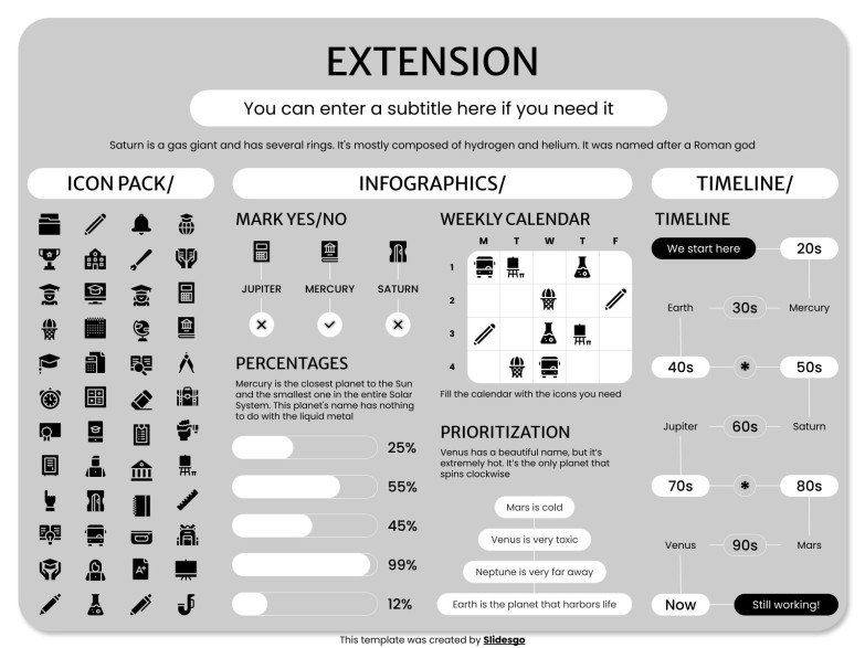 Simple Layers Style Research Poster | Google Slides & PPT