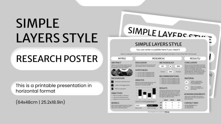 Free Research Posters for Google Slides and PowerPoint