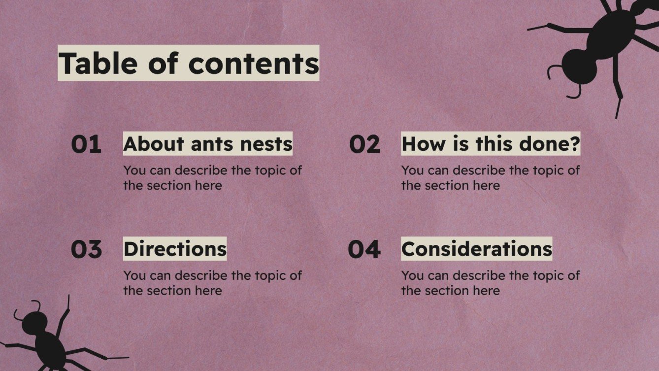 Ants Nests Lesson for Middle School | Google Slides & PPT