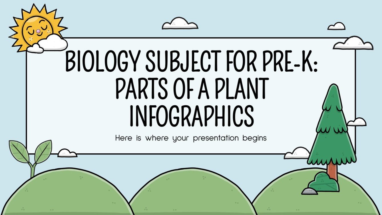 Biology Subject for Pre-K: Parts of a Plant Infographics