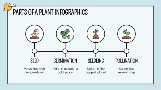 Biology Subject for Pre-K: Parts of a Plant Infographics