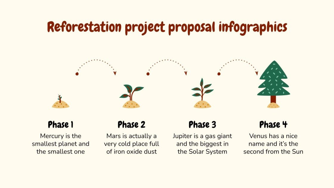 Reforestation Project Proposal Infographics