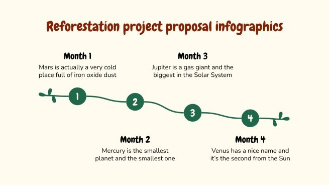 Reforestation Project Proposal Infographics