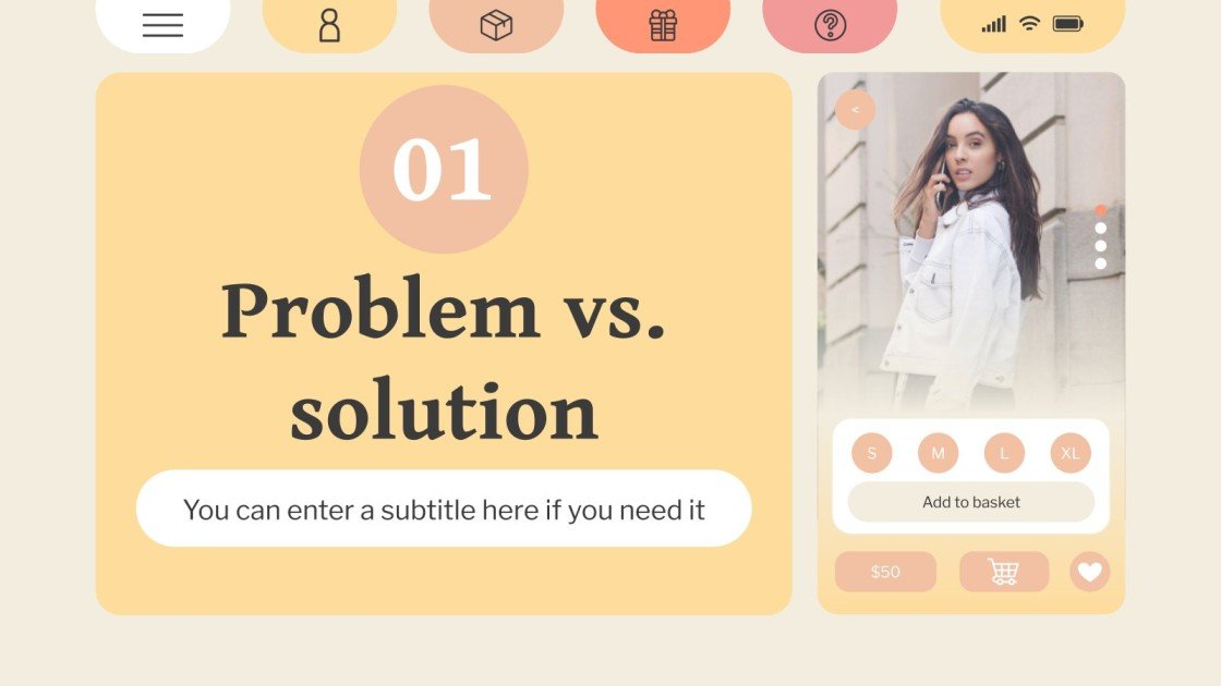 Fashion Shop App Prototype Pitch Deck | Google Slides & PPT