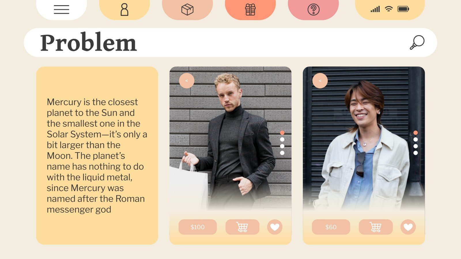 Fashion Shop App Prototype Pitch Deck | Google Slides & PPT