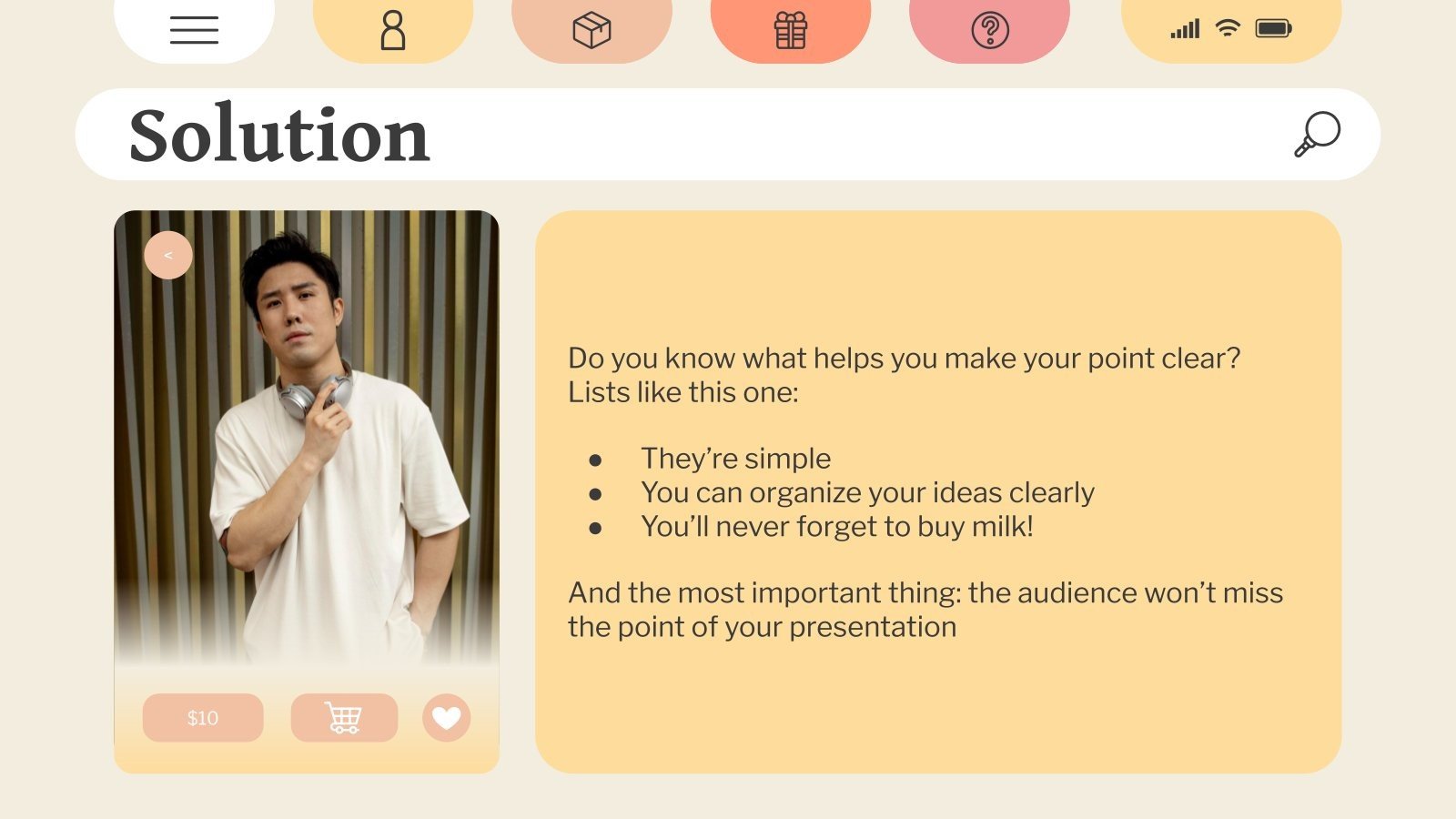 Fashion Shop App Prototype Pitch Deck | Google Slides & PPT