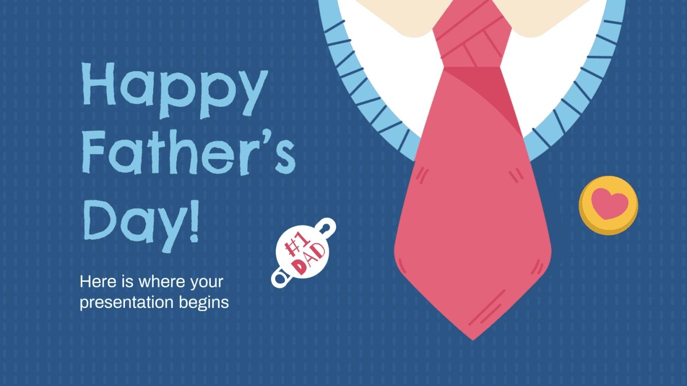 Father's Day Google Slides Theme and PowerPoint Template