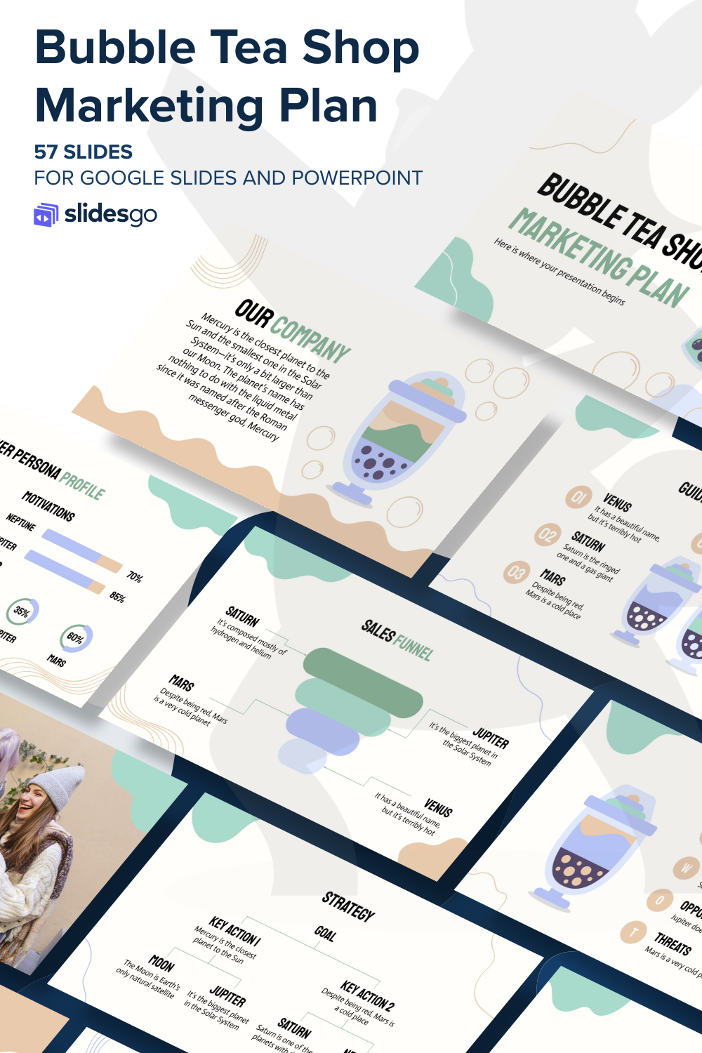 Bubble Tea Shop Marketing Plan | Google Slides & PowerPoint