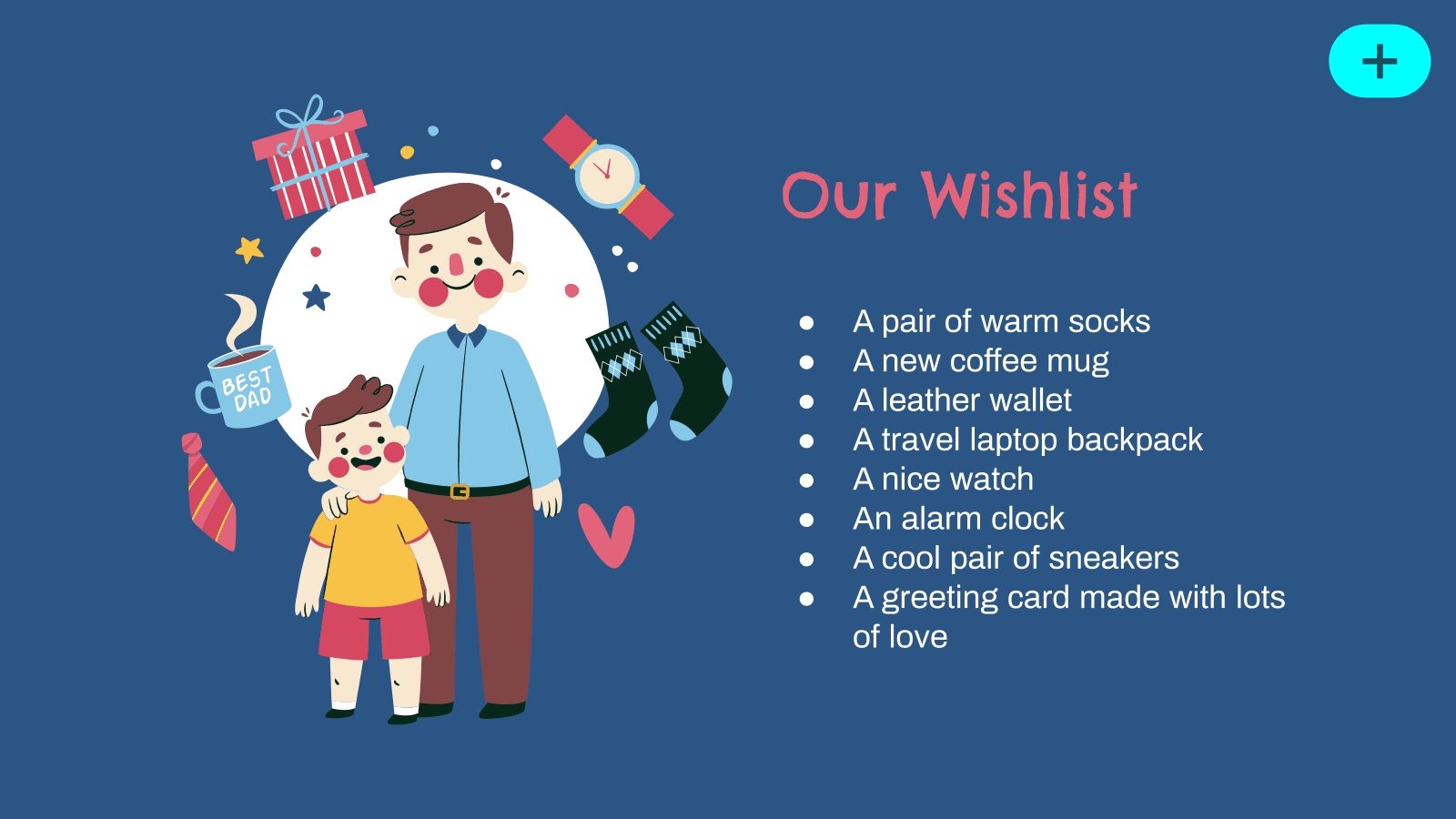 Father's Day Google Slides Theme and PowerPoint Template