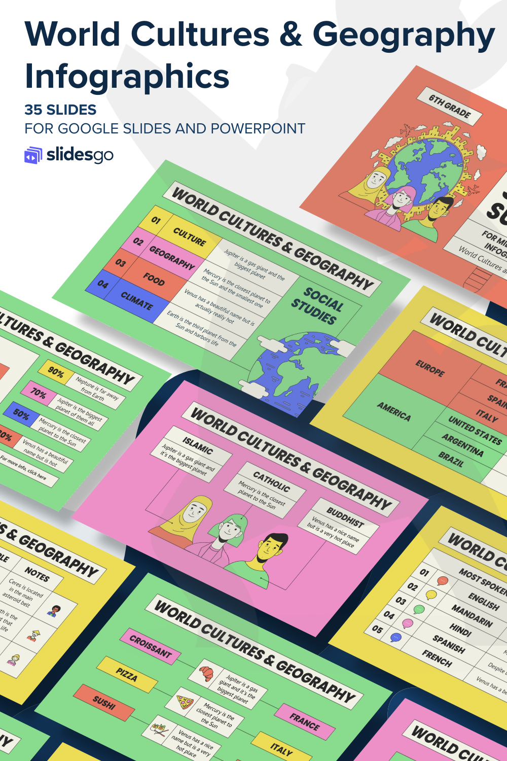 World Cultures and Geography Infographics | Google Slides & PPT