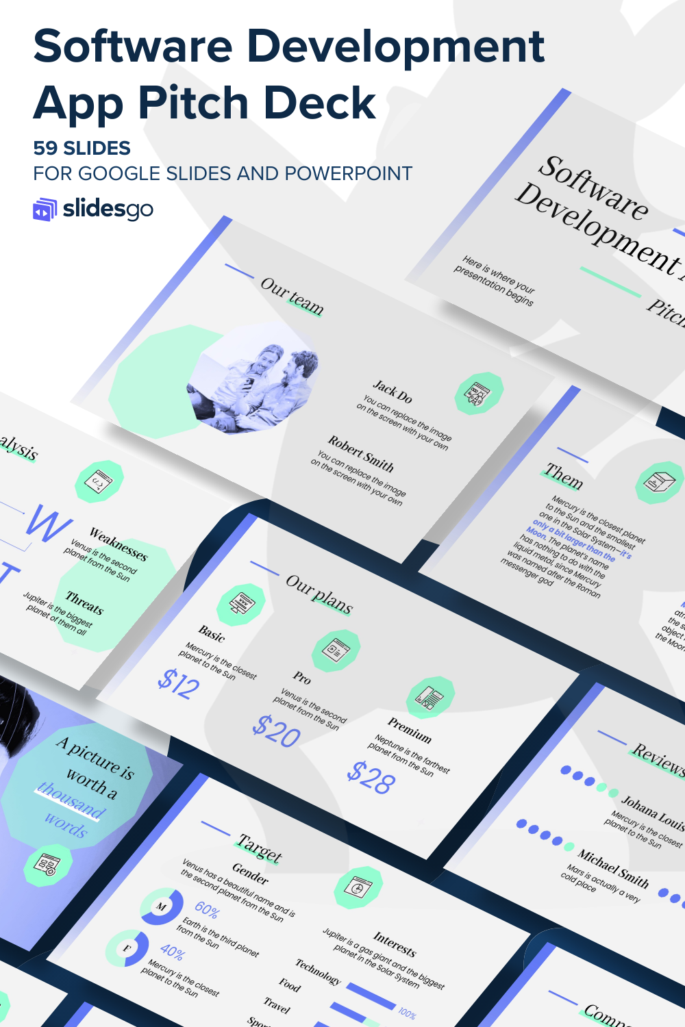 Software Development App Pitch Deck | Google Slides & PPT