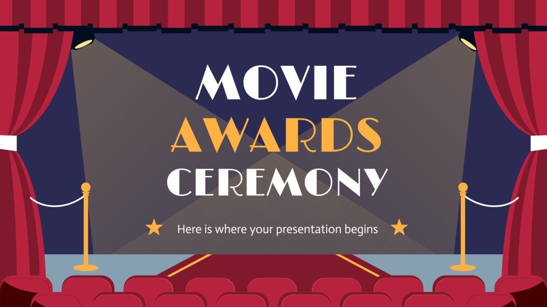 Movie Awards Ceremony | Google Slides and PowerPoint Template