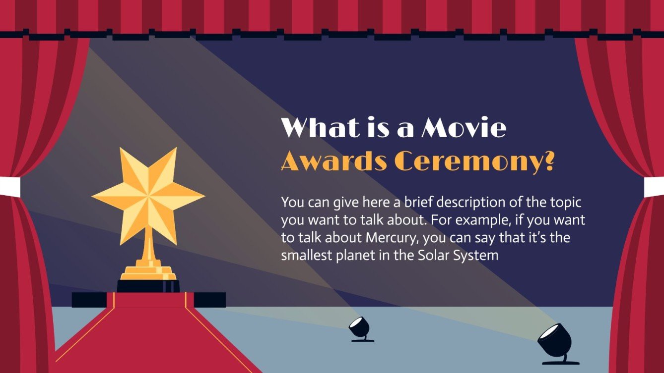 Movie Awards Ceremony | Google Slides and PowerPoint Template