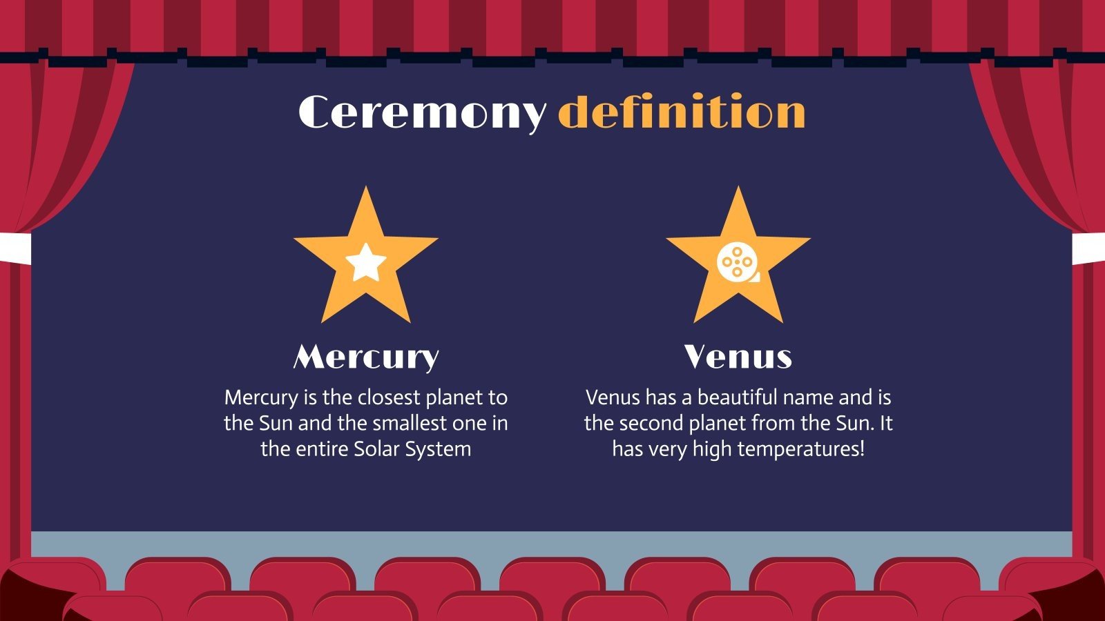 Movie Awards Ceremony | Google Slides and PowerPoint Template