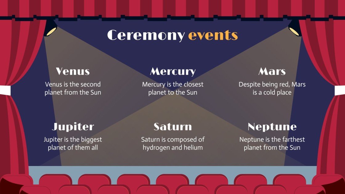 Movie Awards Ceremony | Google Slides and PowerPoint Template