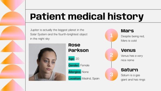 Caso clínico del síndrome de Tourette | Google Slides y PPT