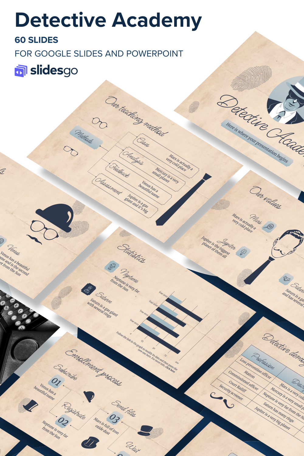 Detective Academy | Google Slides and PowerPoint Template
